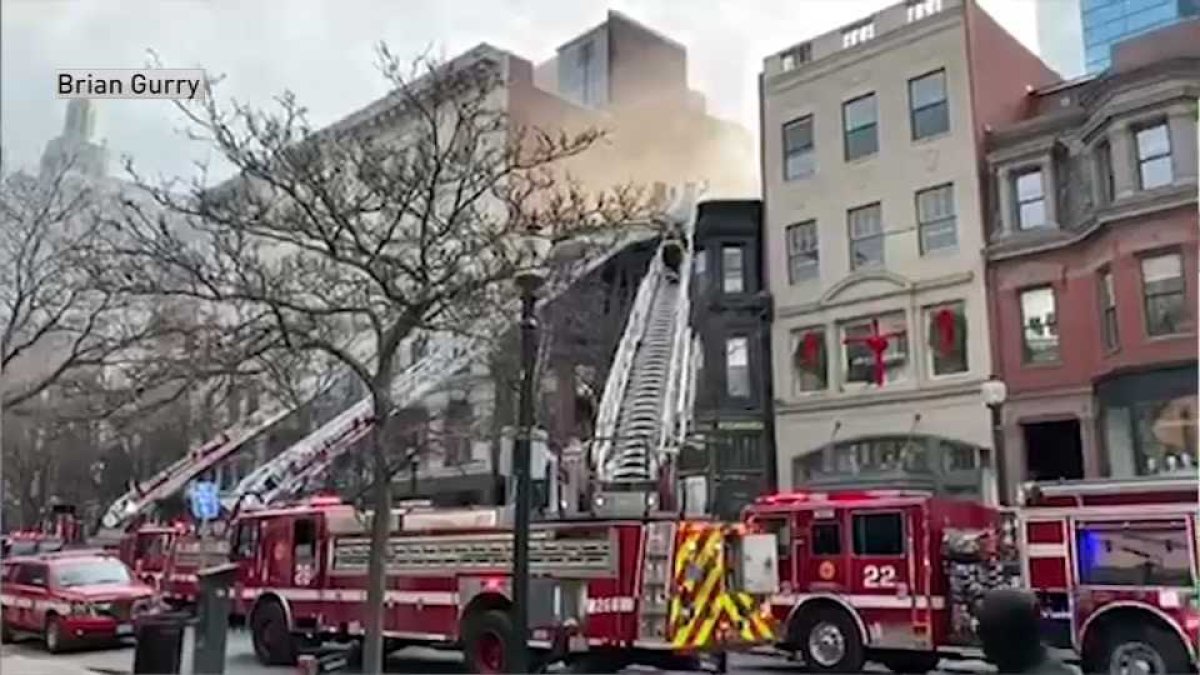Crews Respond to Blaze at Newbury Street Building in Boston – NBC Boston