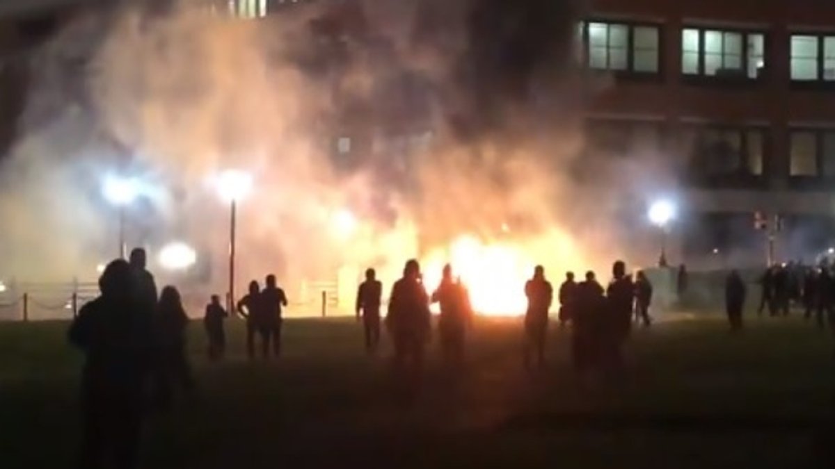 Providence Protests Turn Violent, Police Car Set on Fire – NBC Boston