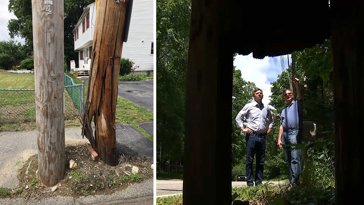 Dangerous-Looking Eyesores: Communities Vent About Double Power Poles ...
