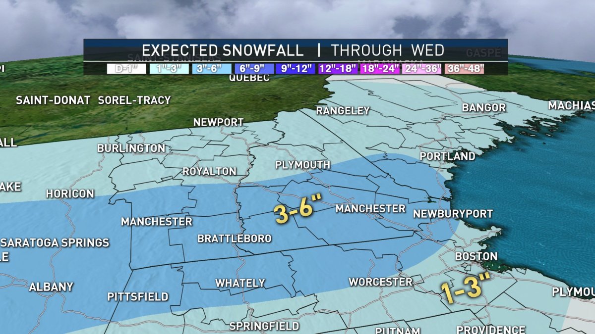 Strong Winds; Snow by Tomorrow Evening – NBC Boston