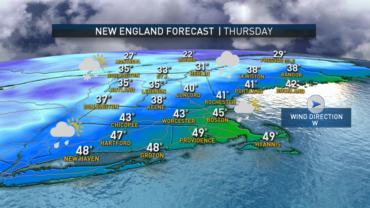 Biting Cold to Bring Snow Squalls, Gusty Winds Ahead of Warm Front ...