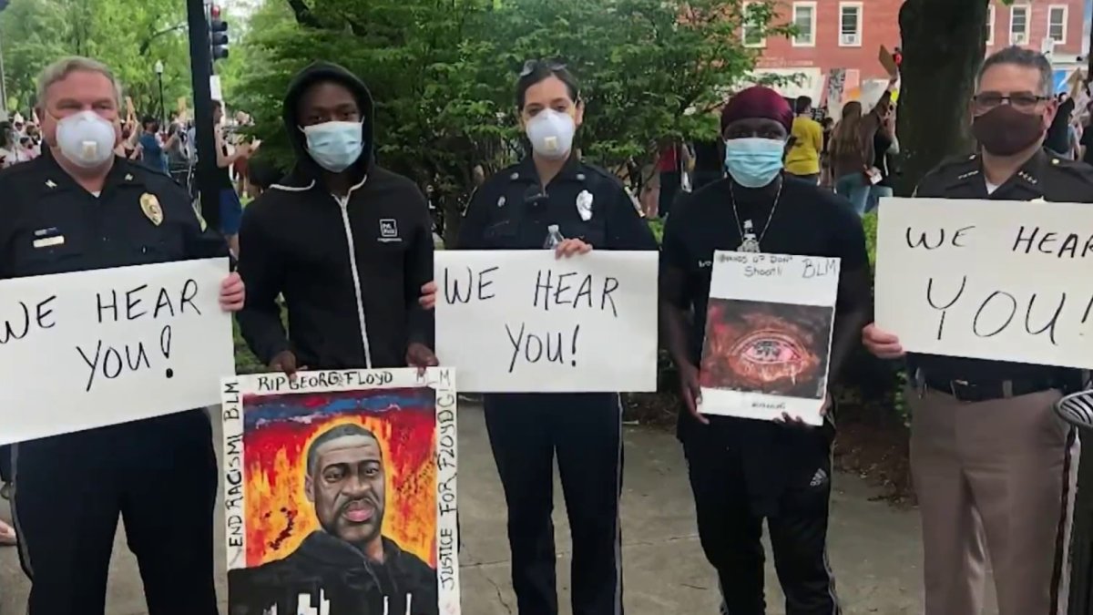 3 Members of NH Law Enforcement Join Protesters – NBC Boston