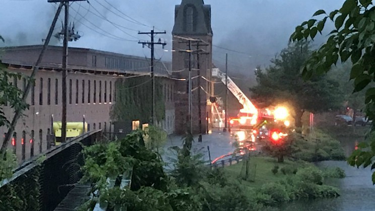 Fire Crews Battle Mill 4-Alarm Fire in Pouring Rain – NBC Boston
