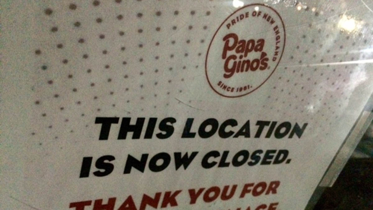 Papa Gino’s in Hyde Park has closed, only one now remaining in Boston ...