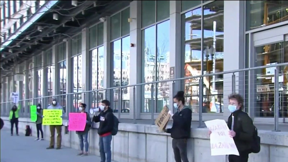 Grocery, Retail Workers Protest Pandemic Working Conditions – NBC Boston