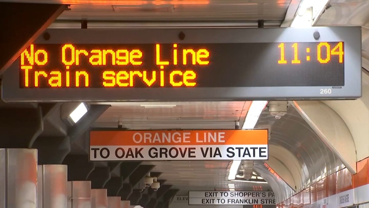 Orange Line MBTA Closures This Weekend – NBC Boston