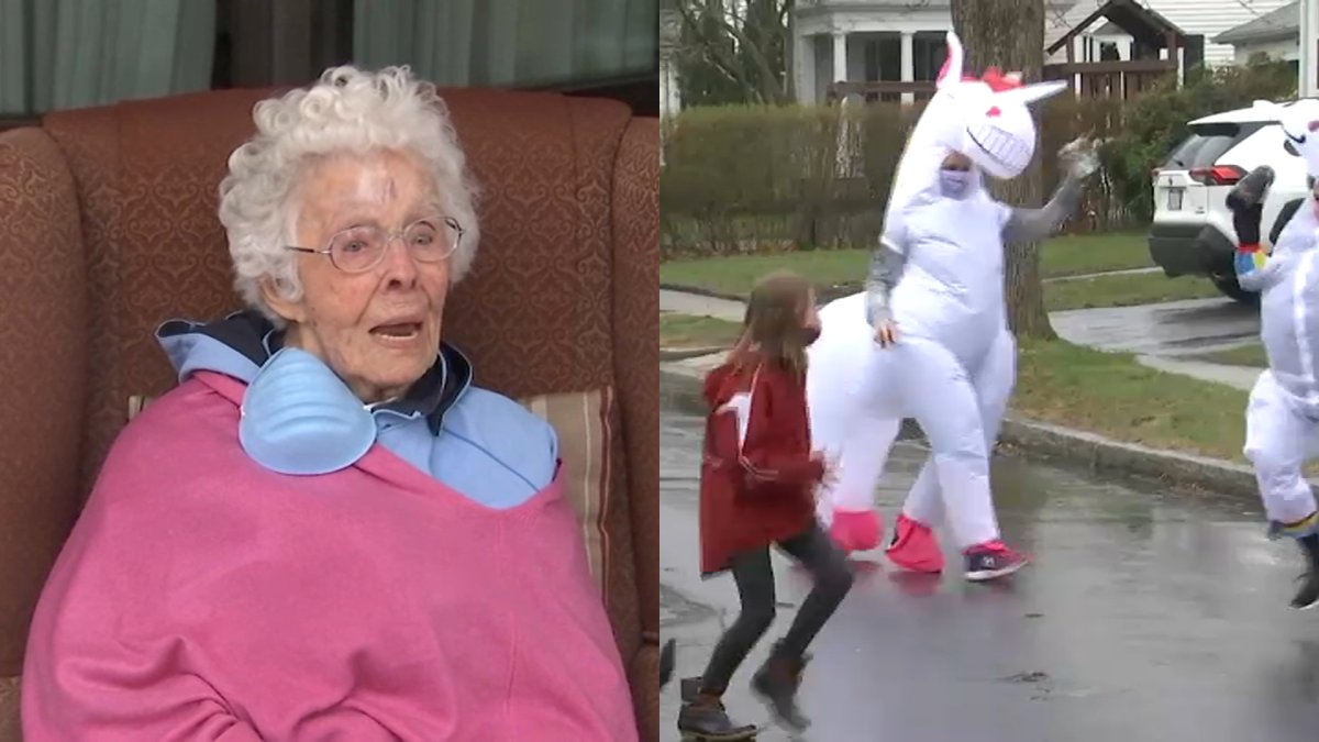 Social Distancing Fun: Woman’s 102nd Birthday and Roaming ‘Unicorns ...
