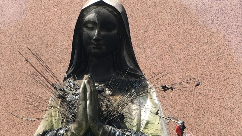 Virgin Mary Statue Set on Fire Outside St. Peter’s Parish Church in ...