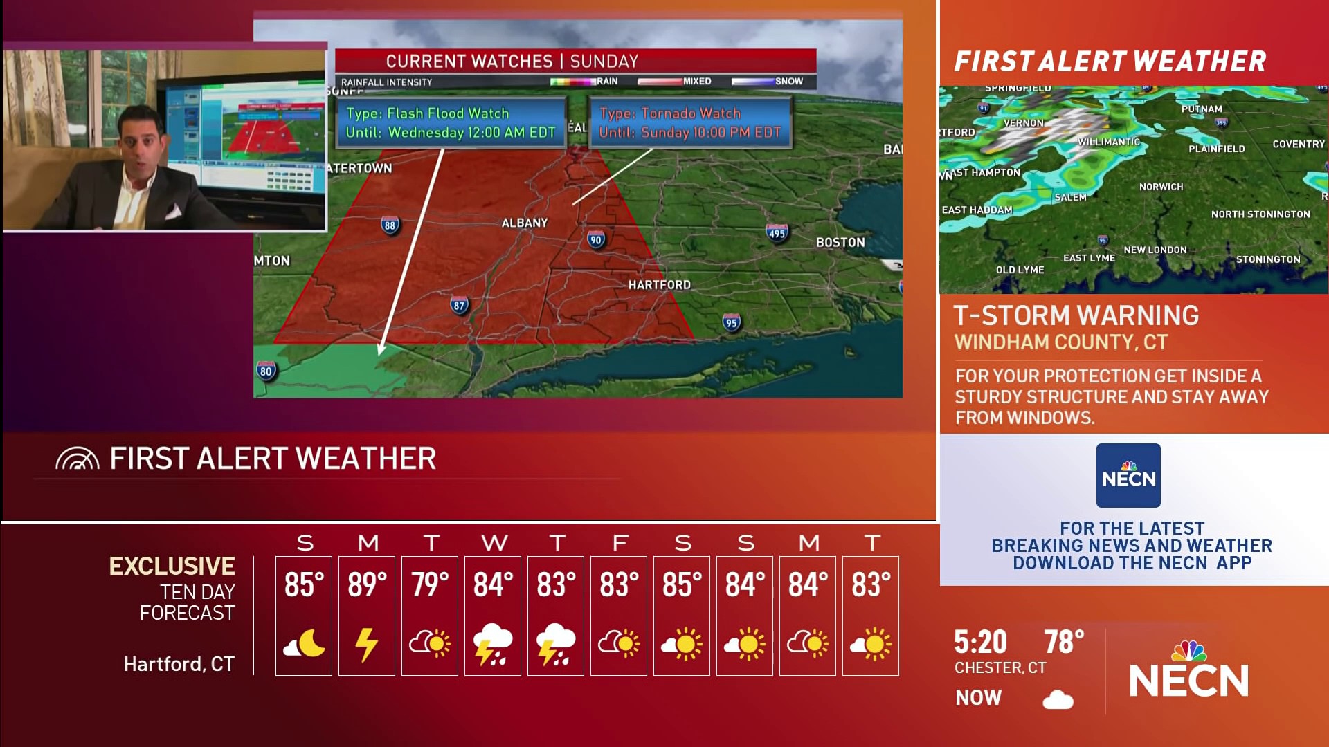Forecast: Keeping an Eye on Tornado Watches, Tracking Isaias – NBC Boston