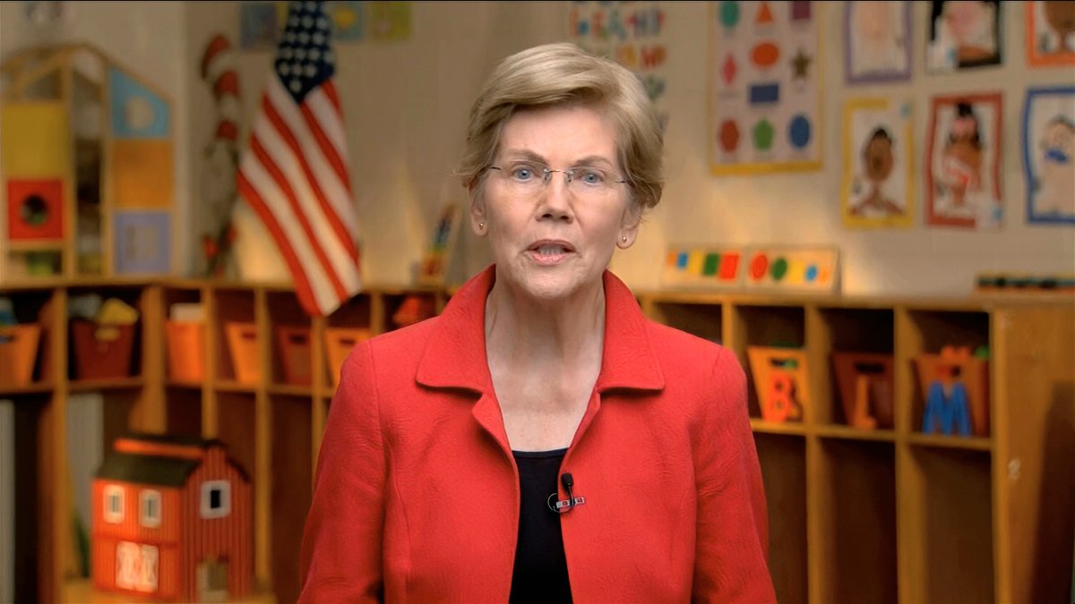 Elizabeth Warren Hides Subtle Messages in Background of DNC Speech ...