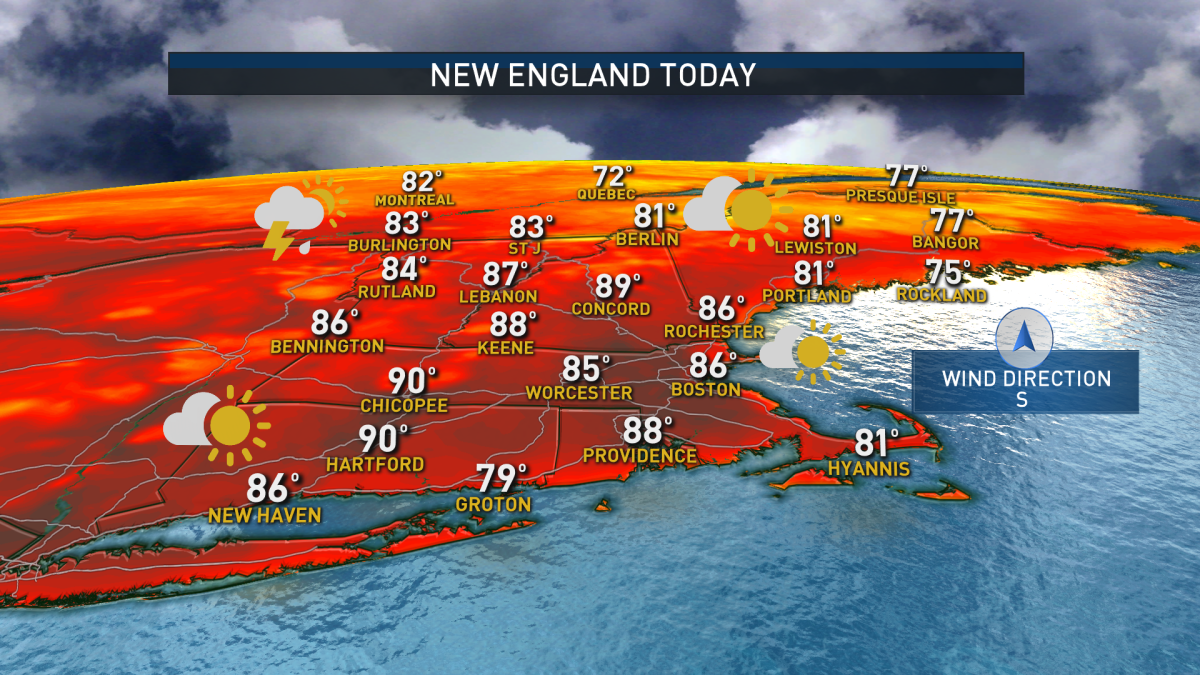 High Winds and High Temperatures Across New England – NBC Boston