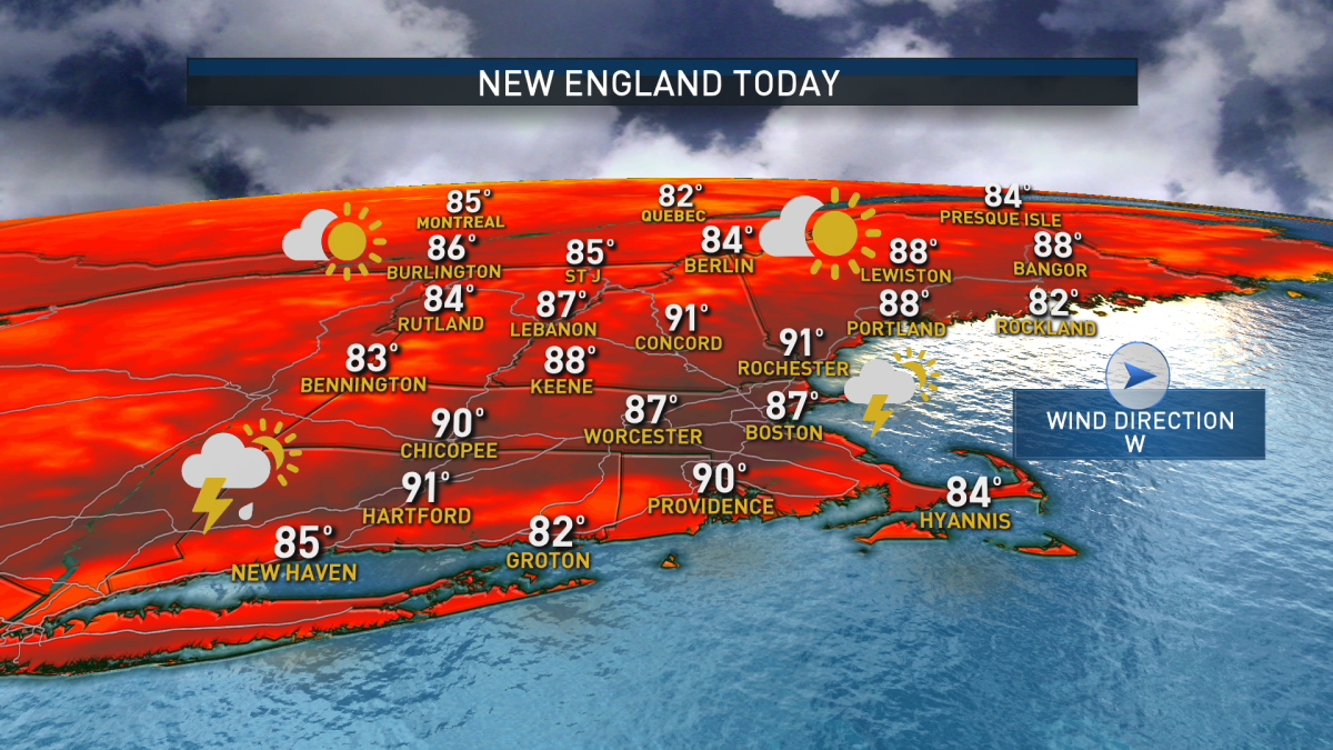 Last Day of Heat Wave Ahead of Cooler Weather – NBC Boston