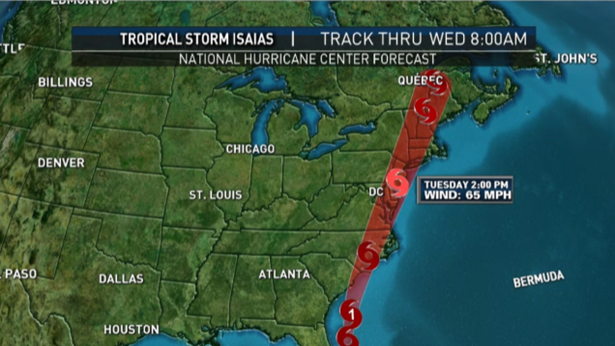 Track Tropical Storm Isaias: How Will It Impact New England? – NBC Boston