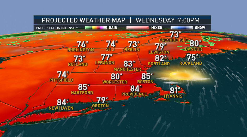Calmer, Less Humid Wednesday Ahead of Mostly Sunny Thursday – NBC Boston
