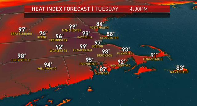 Heatwave Continues Ahead of Humid Wednesday – NBC Boston