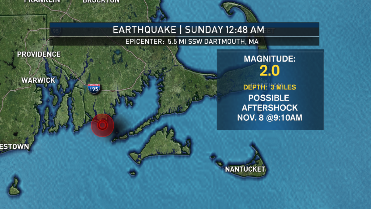 2.0 Earthquake Off Bliss Corner, Mass. – NBC Boston