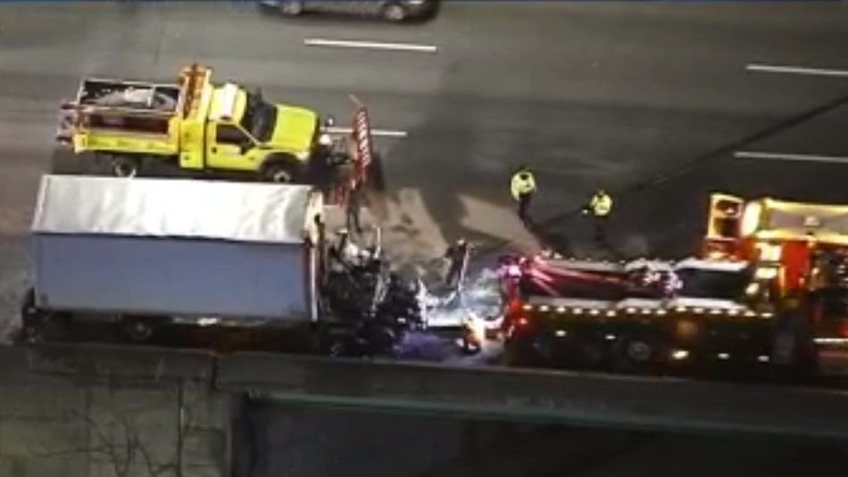 Box Truck Fire Causes Back Up on Expressway – NBC Boston