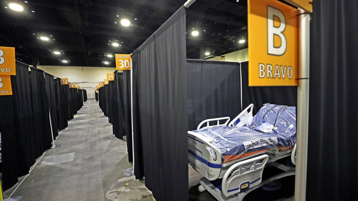 Patients Arrive at Reopened COVID-19 Field Hospital in Worcester’s DCU ...