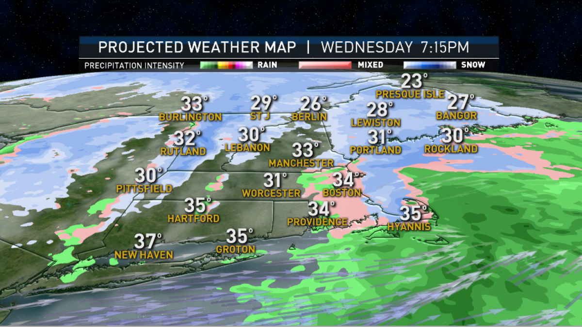 Snow Showers for Wednesday Evening Ahead of Breezy and Bright Thursday ...