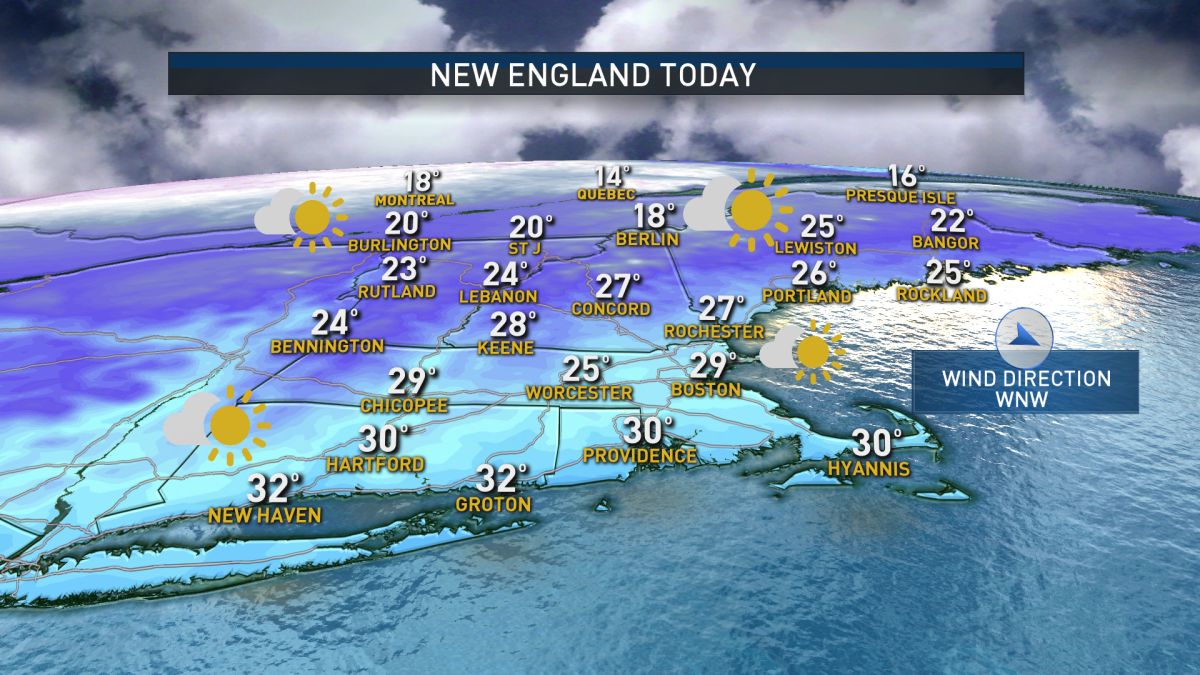 Forecast: Flurries, Breaks of Sun Thursday – NBC Boston