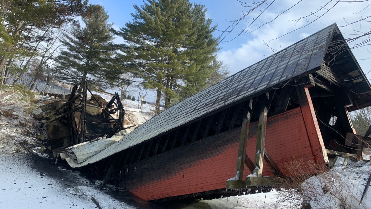 Vermont Covered Bridge Destroyed in Snowmobile Fire – NBC Boston