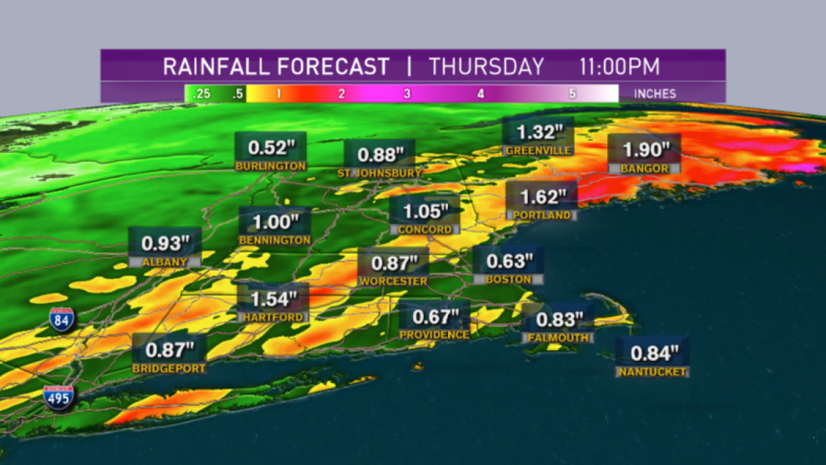Rain Showers, Snow Greet the Start of April – NBC Boston