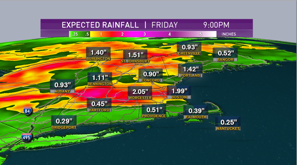 More Than 2 Inches of Rain Expected for Most of New England in Next 7 ...