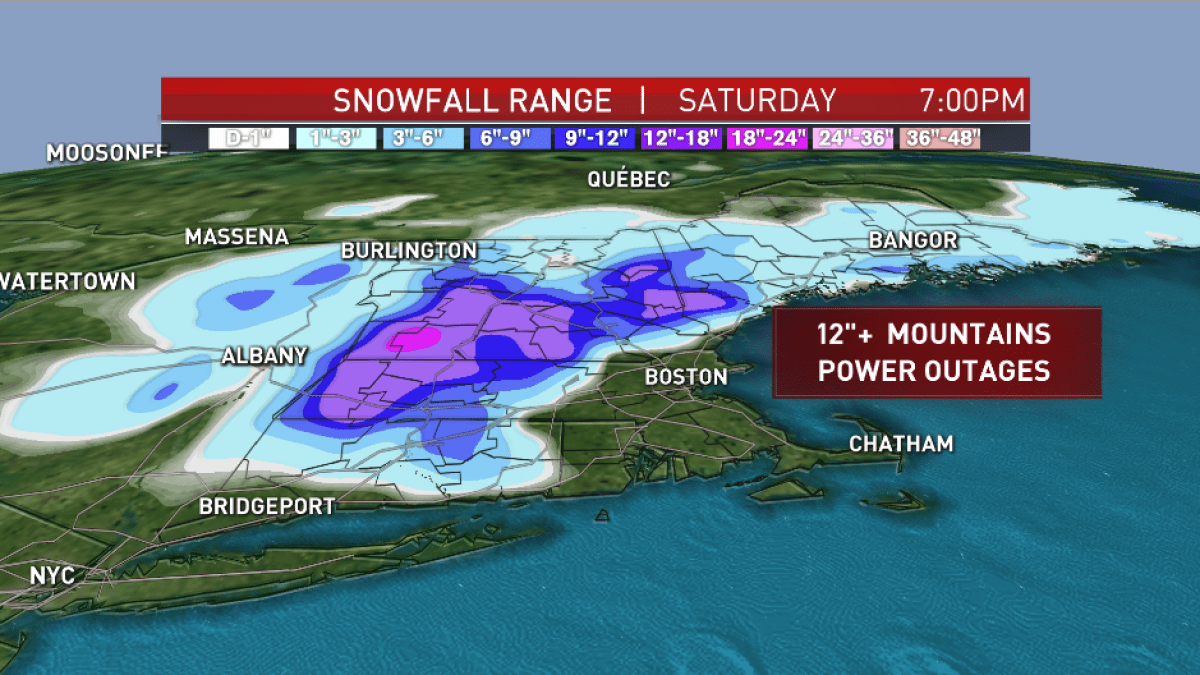 Snow in April in Boston: How Many Inches of Snow Today? – NBC Boston