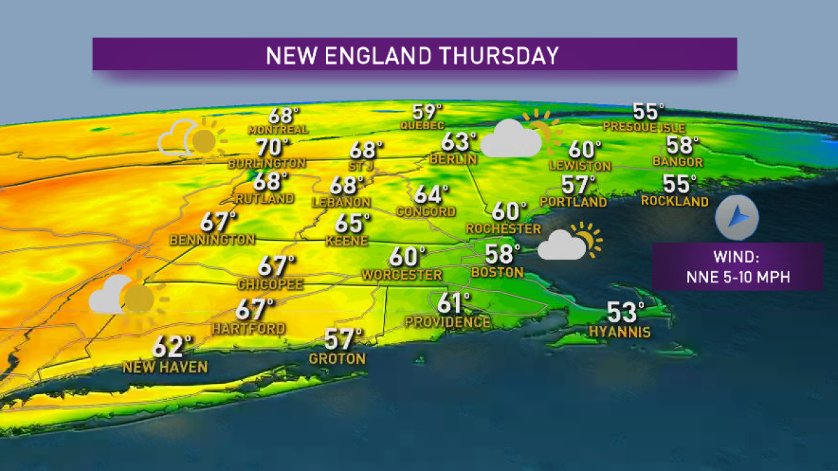 Quiet Spring Weather Pattern Continues – NBC Boston