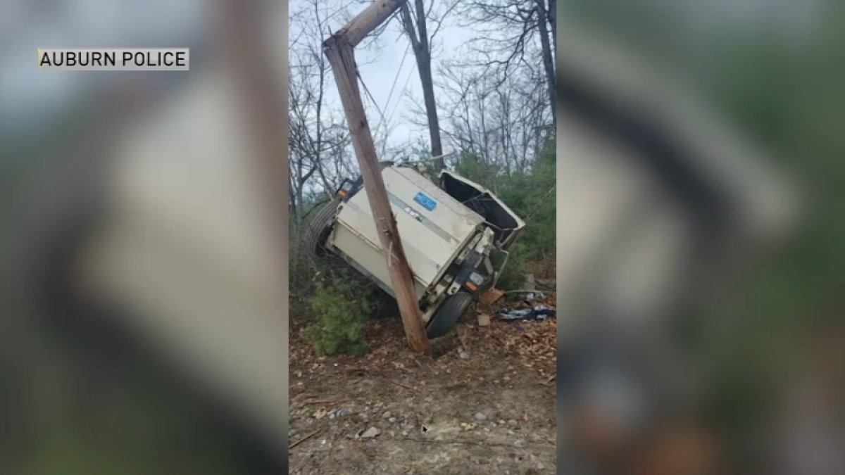 Street Sweeper Driver Seriously Injured in New Braintree Crash – NBC Boston