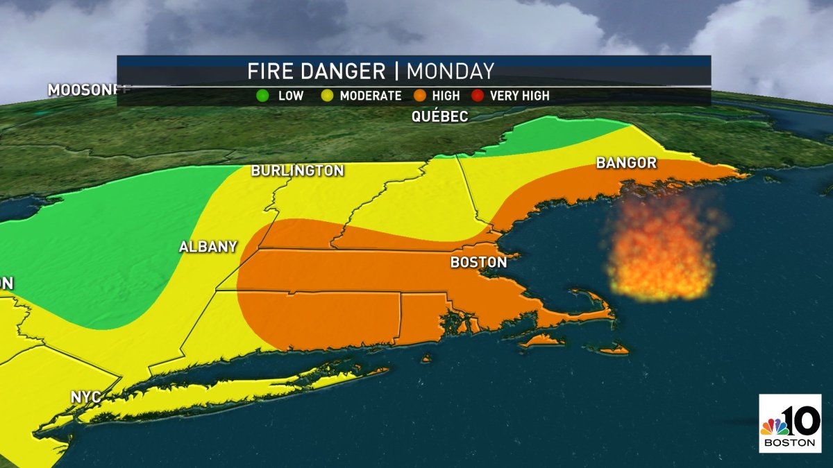High Brush Fire Danger, Red Flag Warnings in New England – NBC Boston