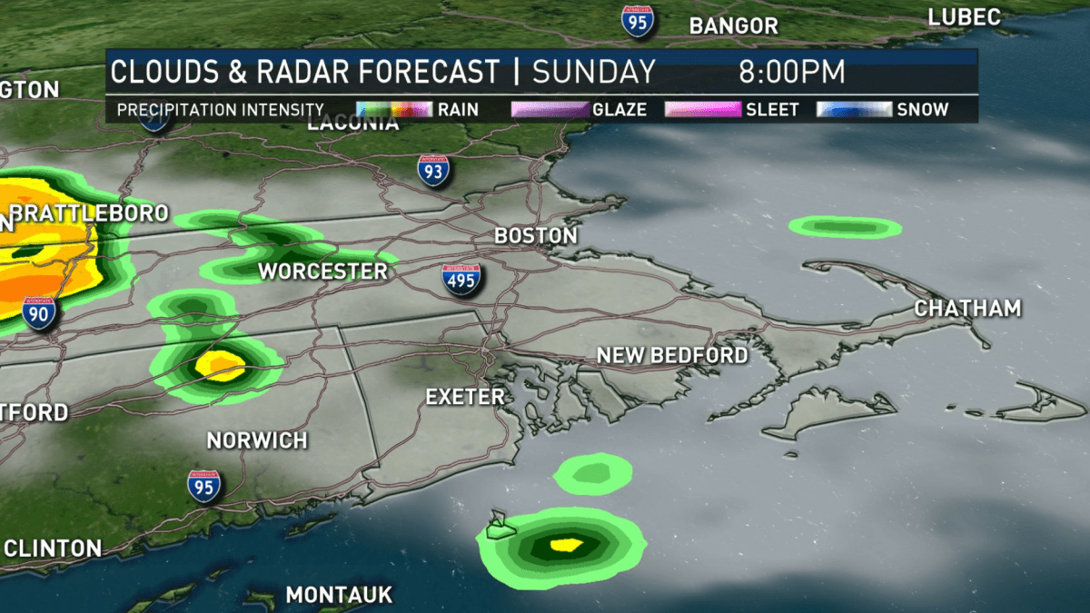 Clouds Increase This Afternoon, Cold Front Brings Rain – NBC Boston