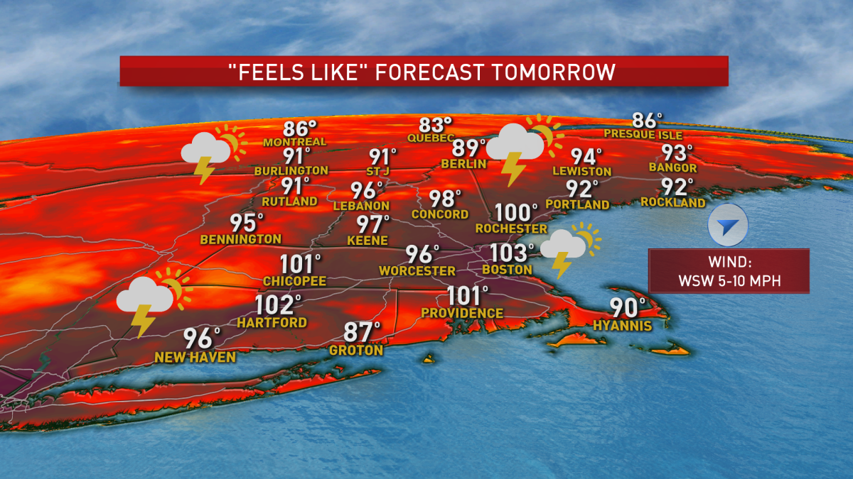 MA Heat Wave, Thunderstorm Forecast – NBC Boston