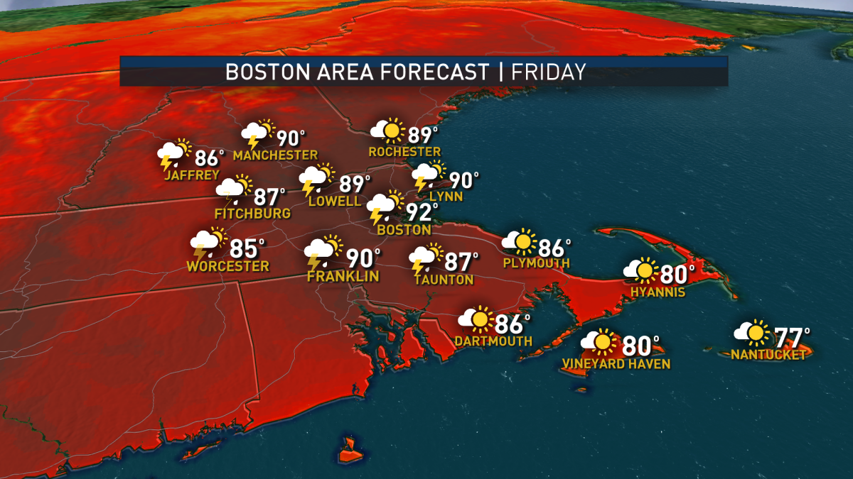 Stifling Humidity, Another String of Storms on the Way – NBC Boston