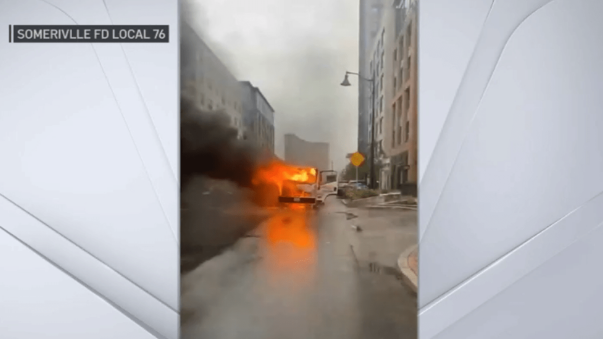 Assembly Row: Truck Catches Fire in Somerville – NBC Boston