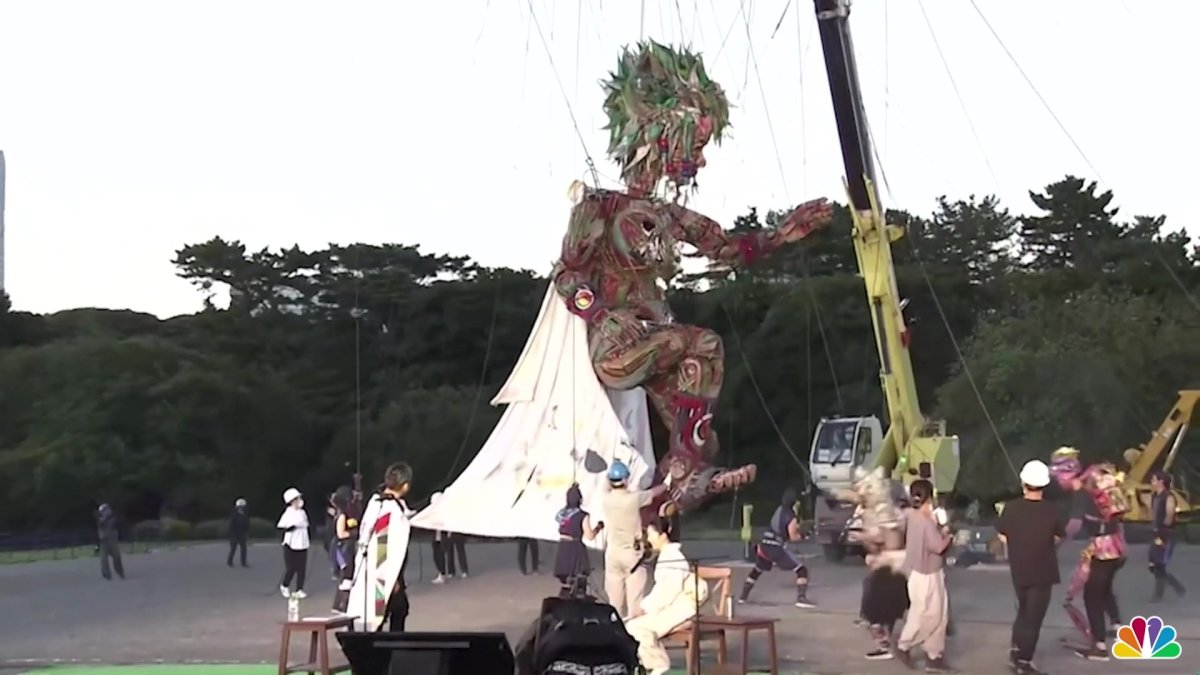 WATCH: Giant Puppet Dancing Around Tokyo to Promote Olympics – NBC Boston