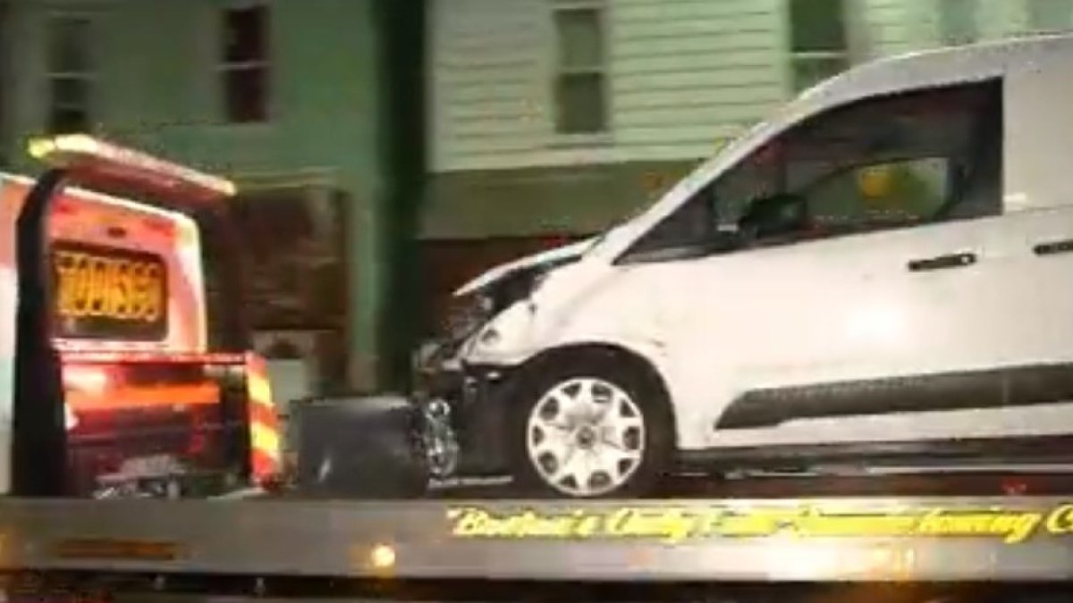 Car Hits Building in East Boston – NBC Boston