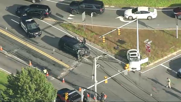 Police Cruiser in Crash Near I-93 in Wilmington, Mass. – NBC Boston