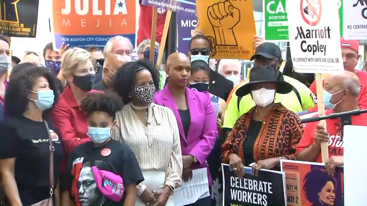 Top Dems’ Labor Union Rally, BBQ at Copley Place Labor Day – NBC Boston