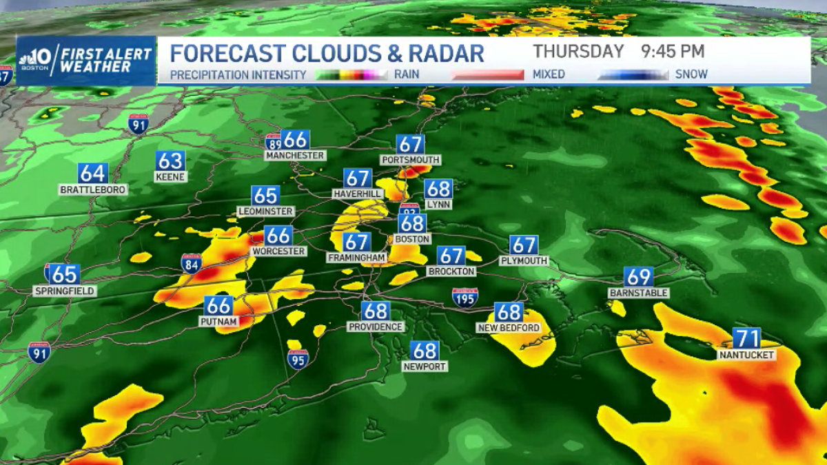 Severe Weather Still a Threat in New England as Rain, Storms Push Thru ...