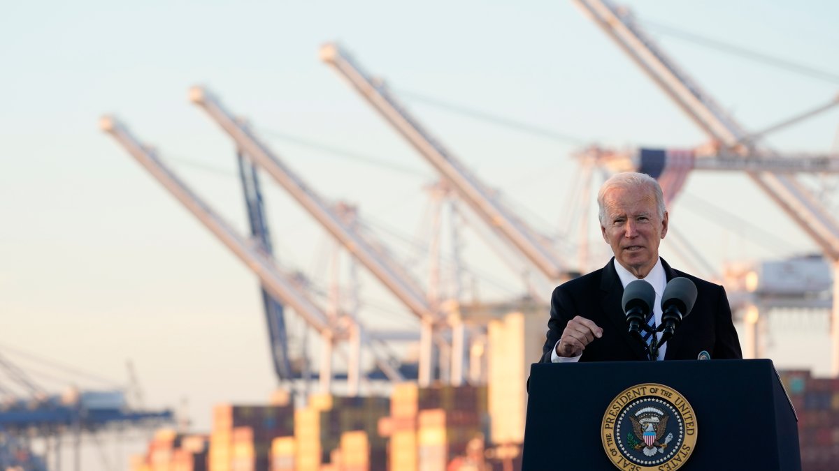 Biden: Infrastructure Bill Will Ease Economy Woes, Just Wait – NBC Boston
