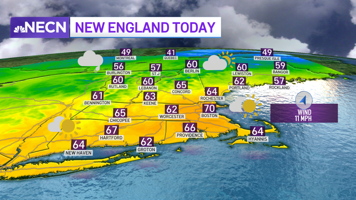 Boston Weather Forecast: Temps Could Reach 70 Thursday – NBC Boston