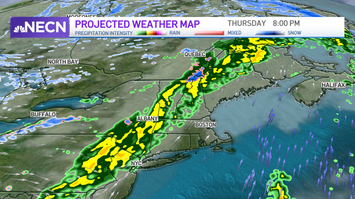 New England Forecast: Spring-Like Temps Thursday, Heavy Rain Overnight ...