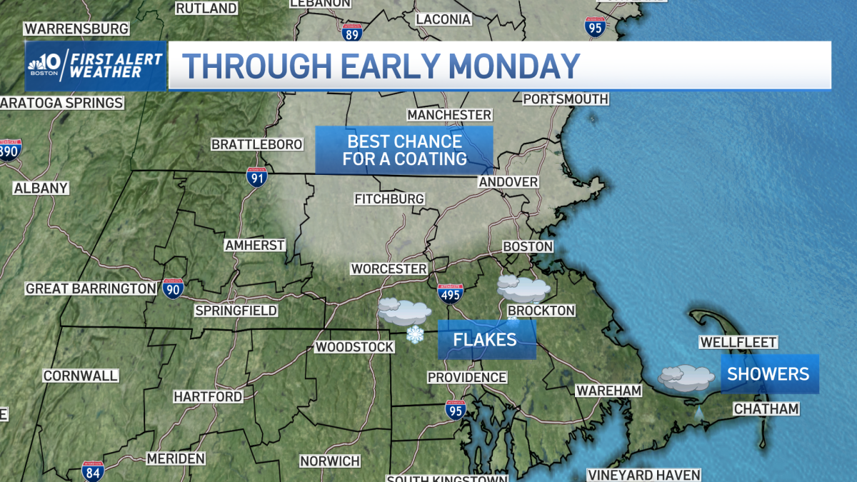Cold Temps Continue Monday With Wind Chill in the 30s – NBC Boston