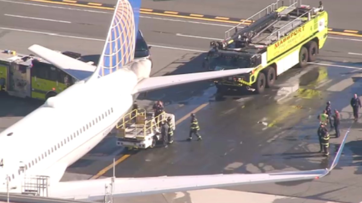 United Airlines Plane Fire at Boston Logan International Airport – NBC ...