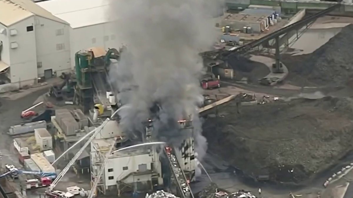 Crews Battle Large Fire at Recycling Plant in Everett – NBC Boston