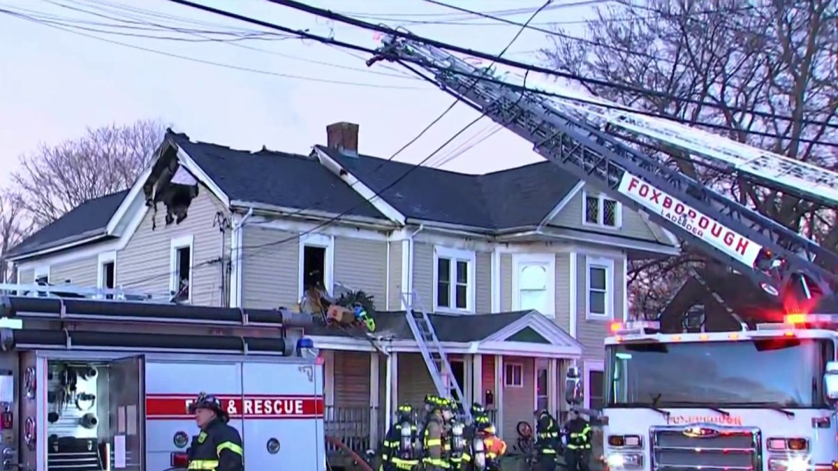 Crews Battle House Fire in Foxboro – NBC Boston