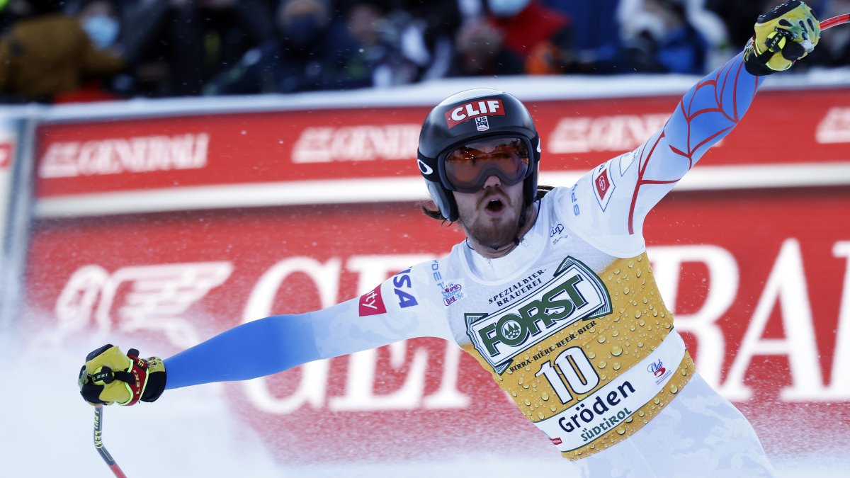 US Skier Bryce Bennett Wins Val Gardena Downhill as Olympics Near – NBC ...
