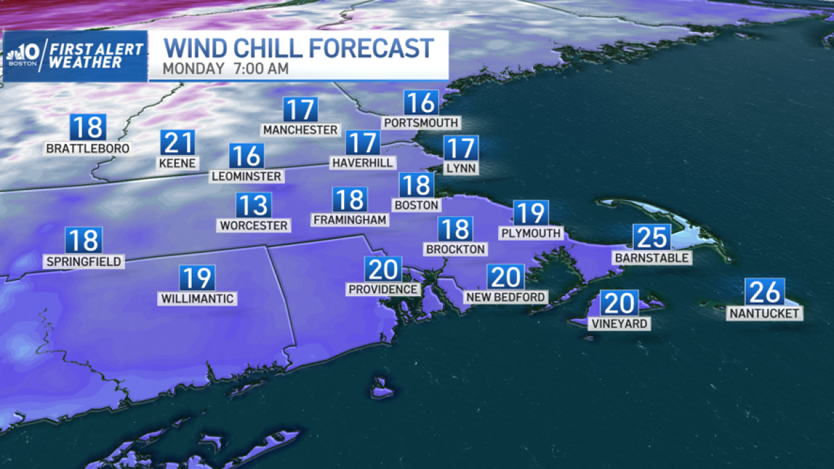 Bitter Cold Day, Wintry Mix Expected Late Tonight – NBC Boston