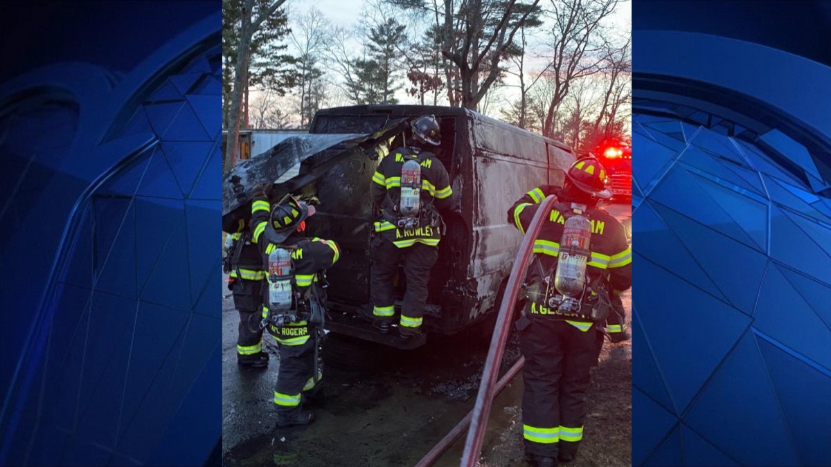 Amazon Delivery Van Catches Fire in Wareham – NBC Boston